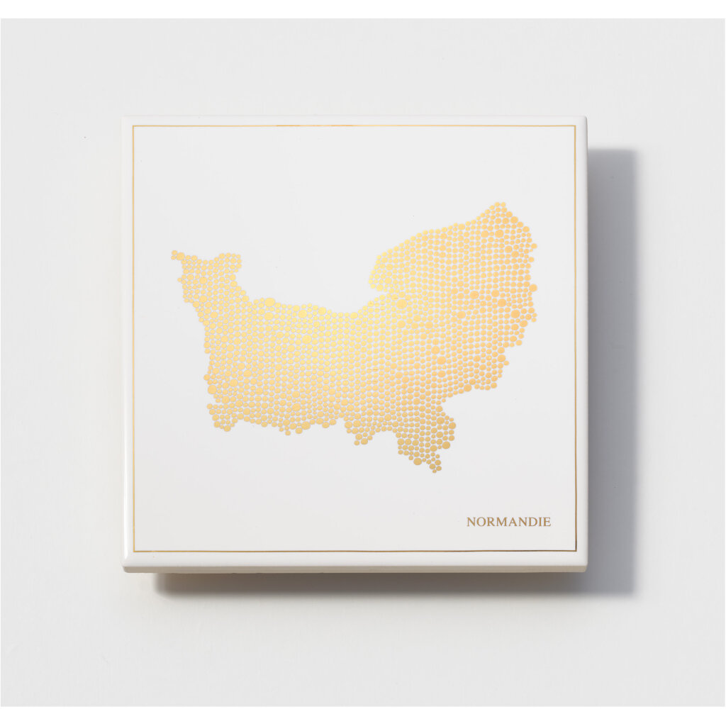 Carte de Normandie en Or - Normandie SOUVENIRS
